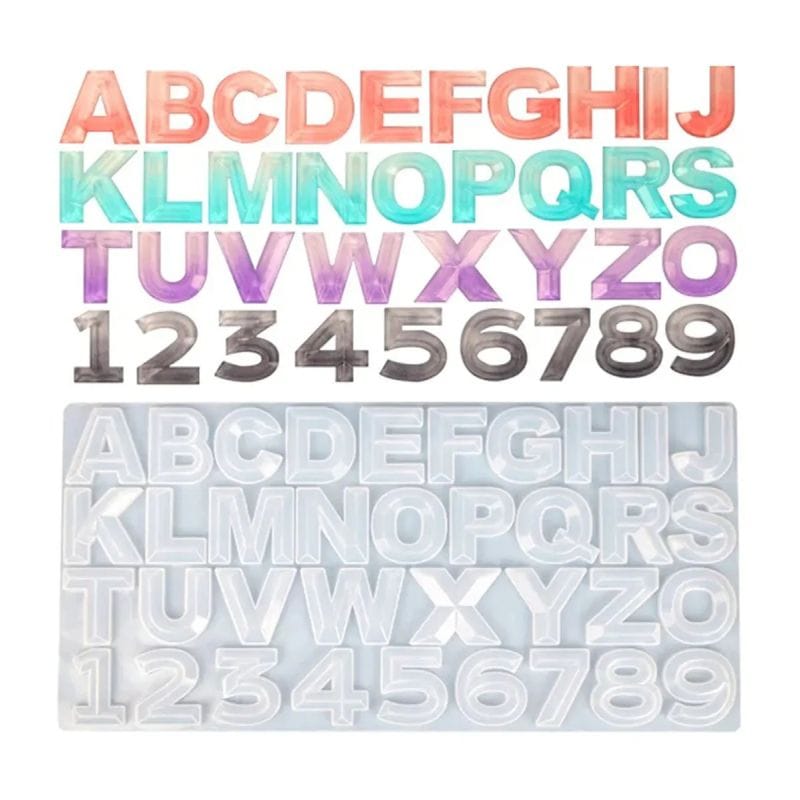 Litere cursive – mulaj din silicon – cod:3301 - epoxee.ro